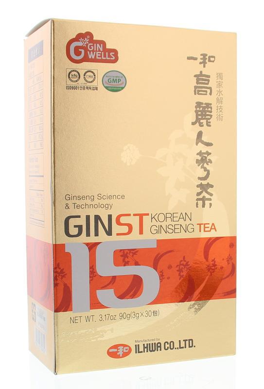 Ginst15 Korean ginseng tea | Broeders Gezondheidswinkel