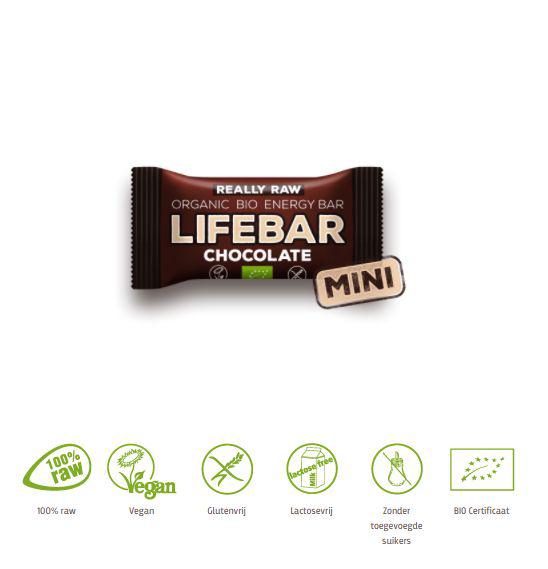 Lifebar chocolade mini bio | Broeders Gezondheidswinkel
